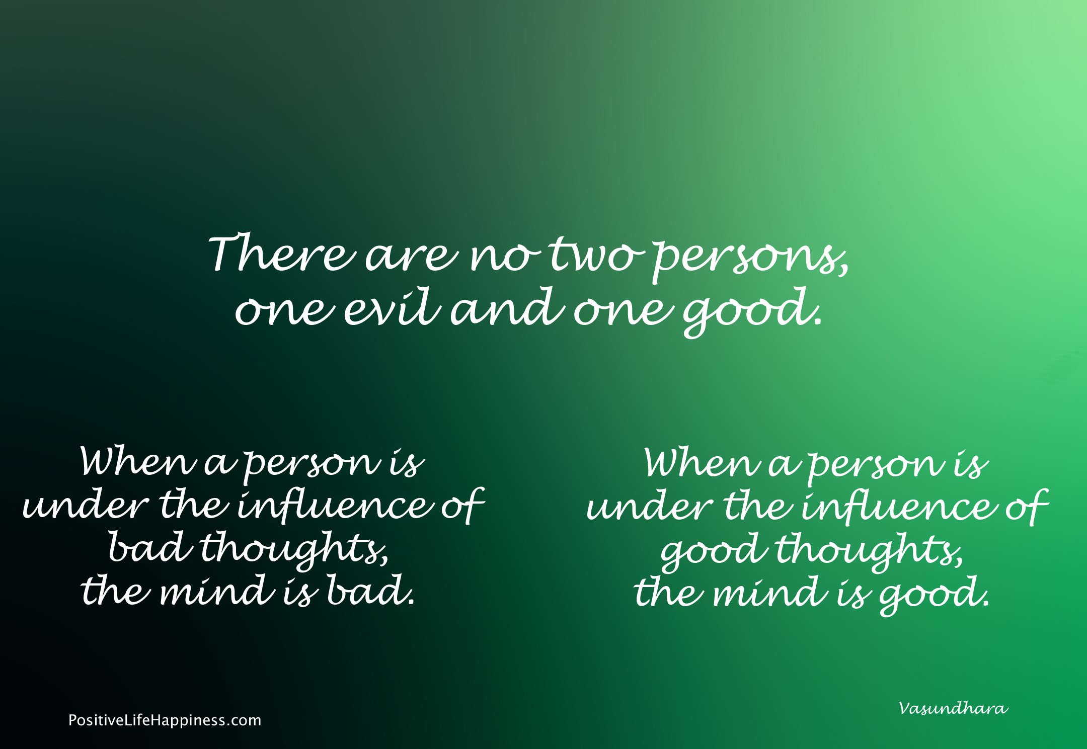 Good Or Bad Mind Vasundhara
